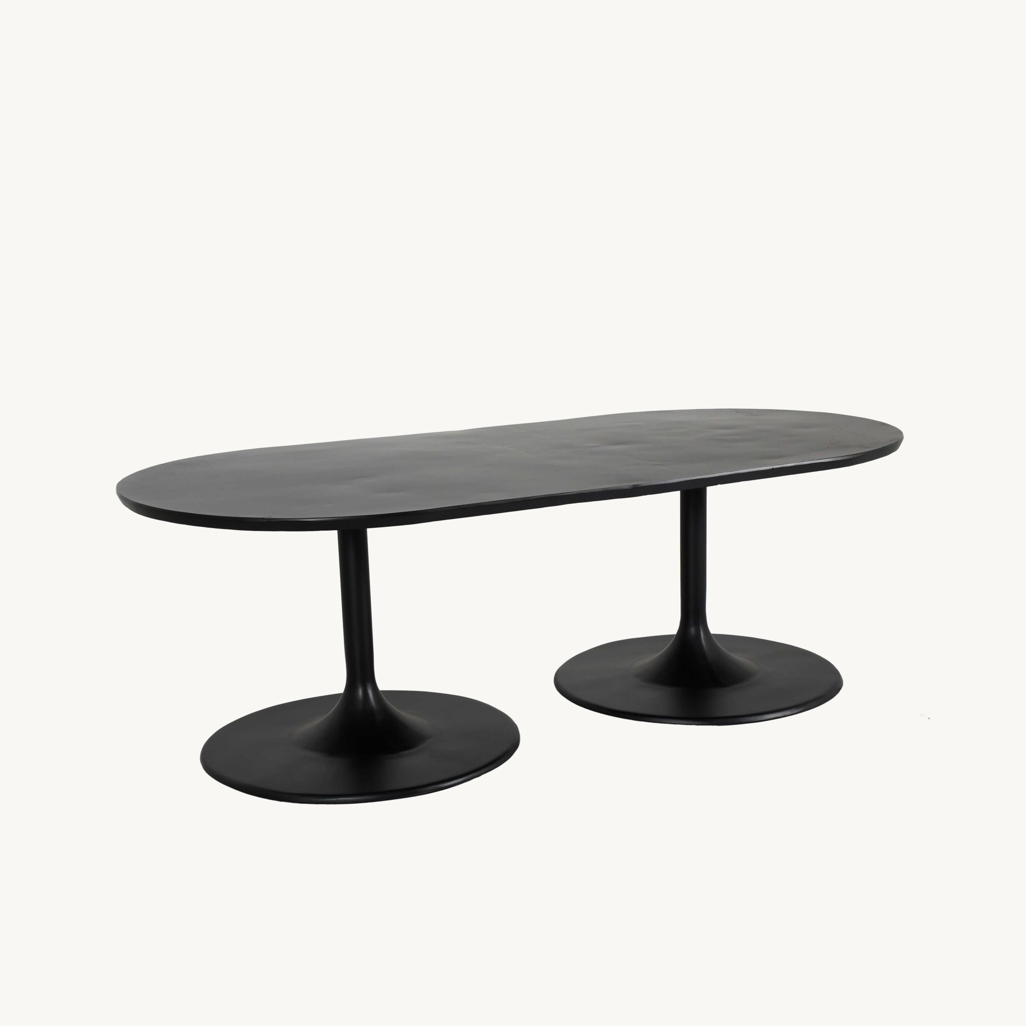Castelle Tulips Aluminum Oval Outdoor Dining Table