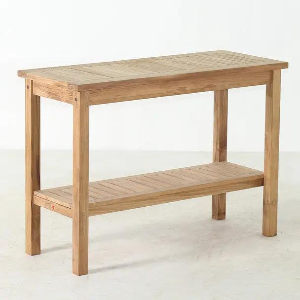 Teak console table outdoor store