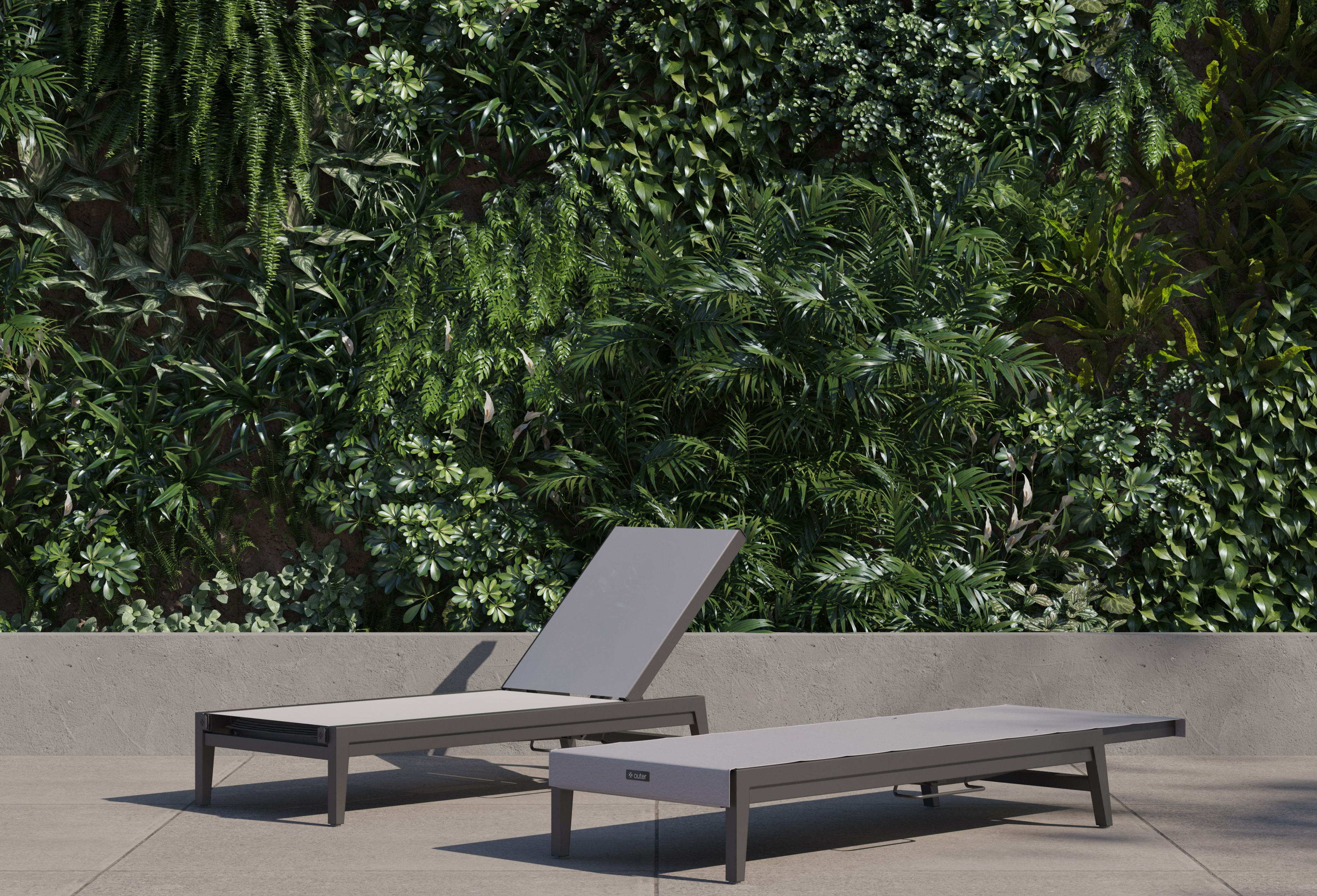 Shop Aluminum Outdoor Infinity Chaise Lounge By Outer